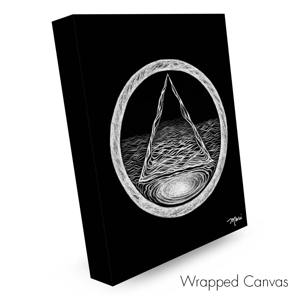 8"x10" - #3 Water - Trinity-O-Pyramid – marimendozastore